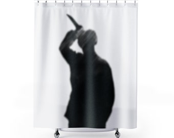 Horror Psycho Shower Curtain Scary Cool Halloween Bathroom - Etsy