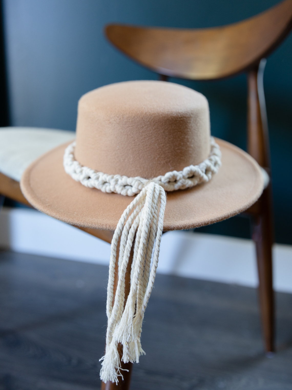Adjustable Macrame Hat Band - Etsy