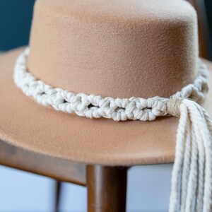 Adjustable Macrame Hat Band - Etsy