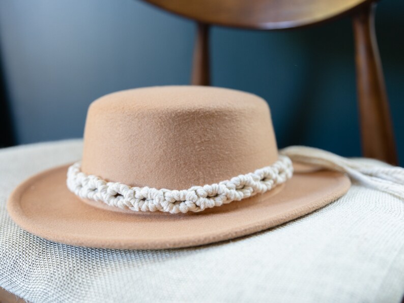 Adjustable Macrame Hat Band - Etsy