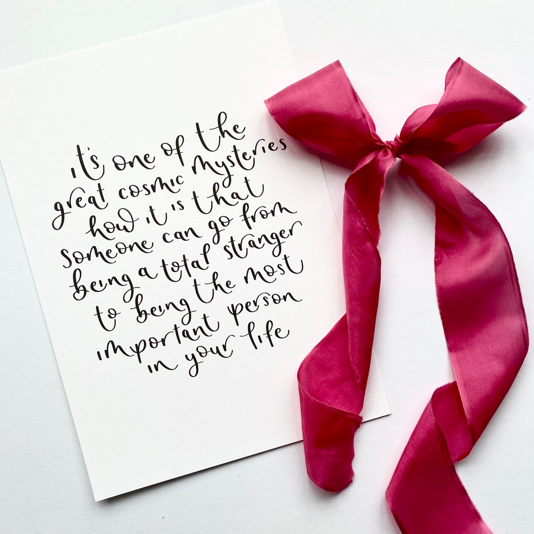 One Day Quote Print, One Day Art Print, Love Quote Print, Wedding Gift ...
