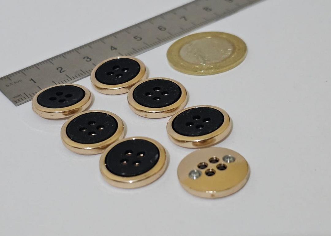 Metal Gold Button. 2 Pieces 18 Mm. Gold Model Button. Special Design ...