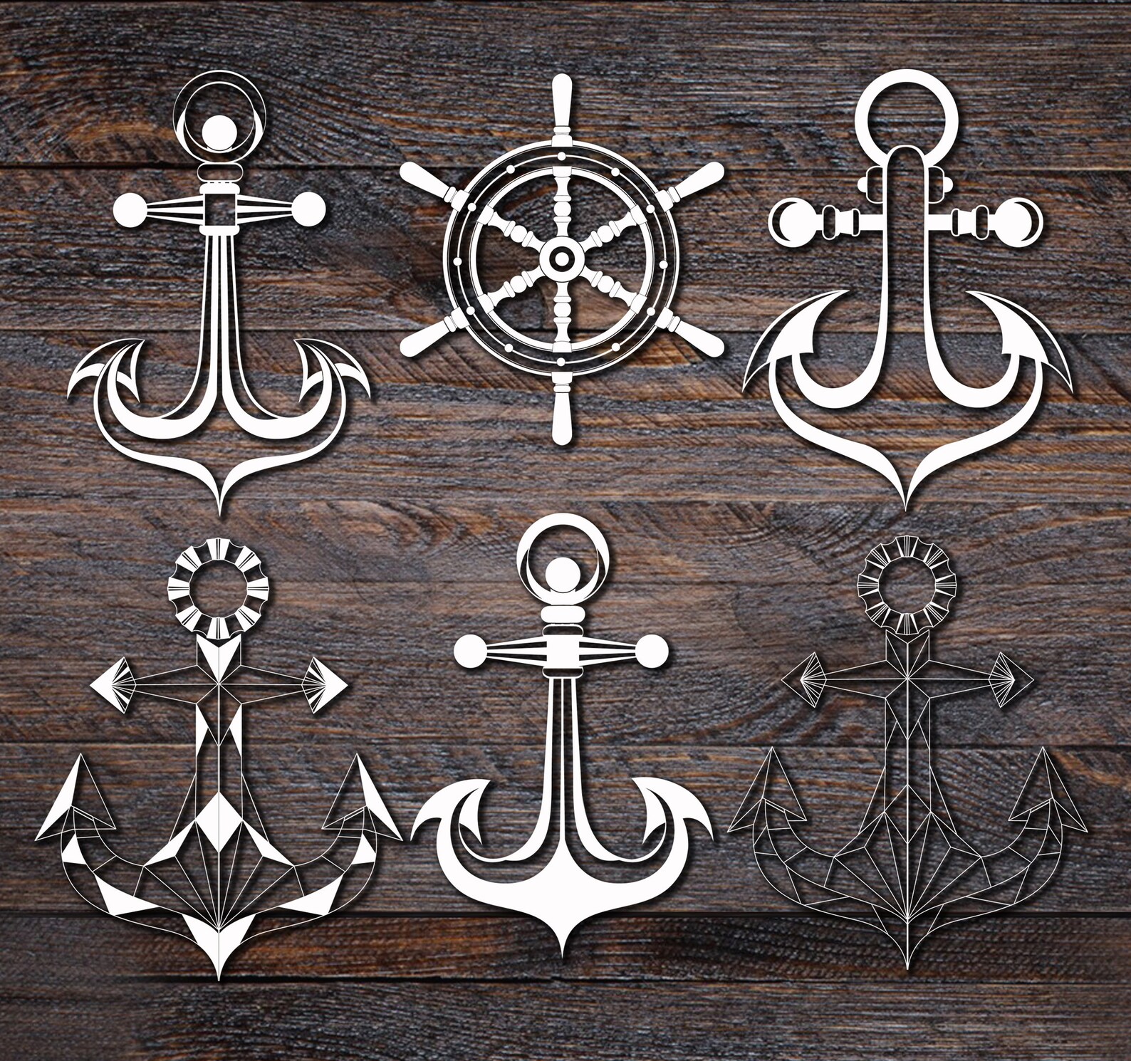 Ancoraggi SVG PNG jpg eps dxf png Ancora Modello | Etsy
