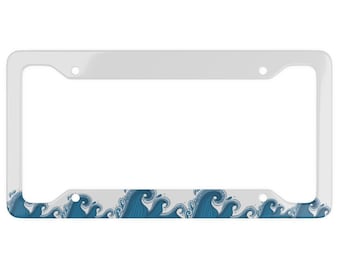 License Plate Frame Ocean Waves - Etsy