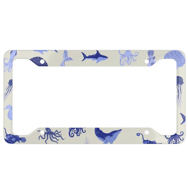 Ocean License Plate Frame - Etsy