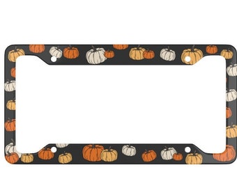 Pumpkin License Plate - Etsy