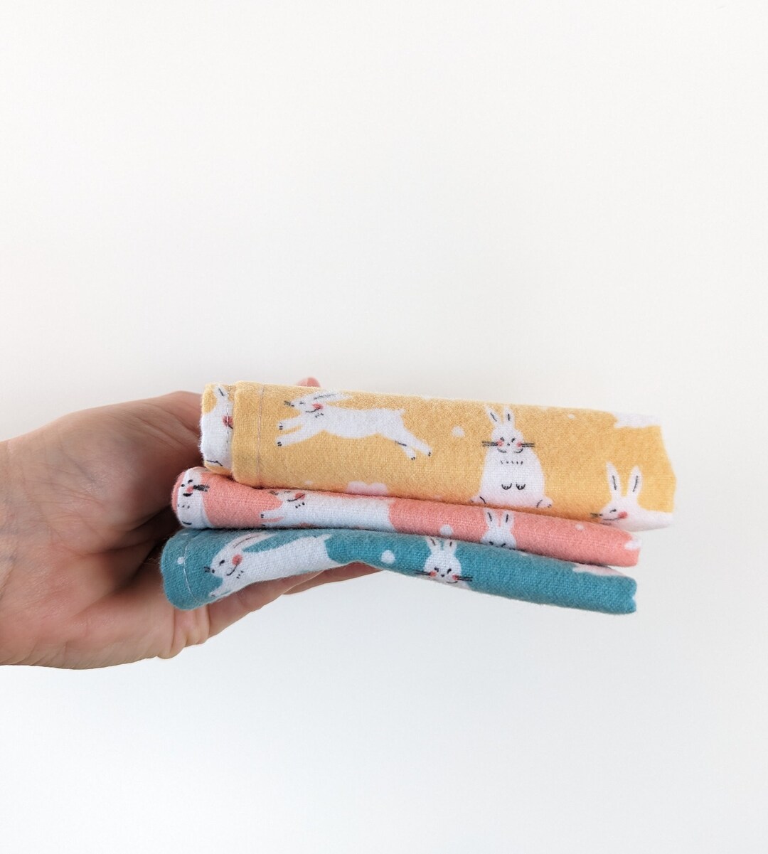 Organic Cotton Handkerchief. Zero Waste Tissues. 3 Hankies Set Storage ...