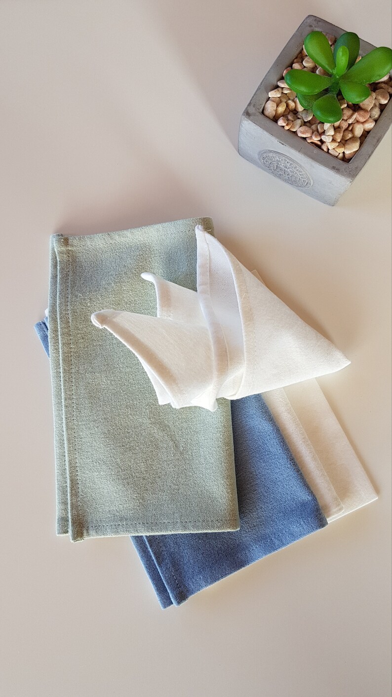Organic Handkerchief. Zero Waste Tissues. 4 Hankies Set - Etsy