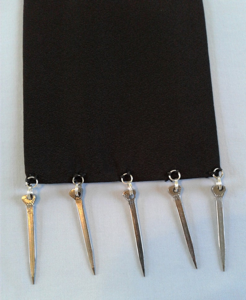 Clergy Lenten Stole, Good Friday, Appliqued Nails With Real Nail Fringe ...