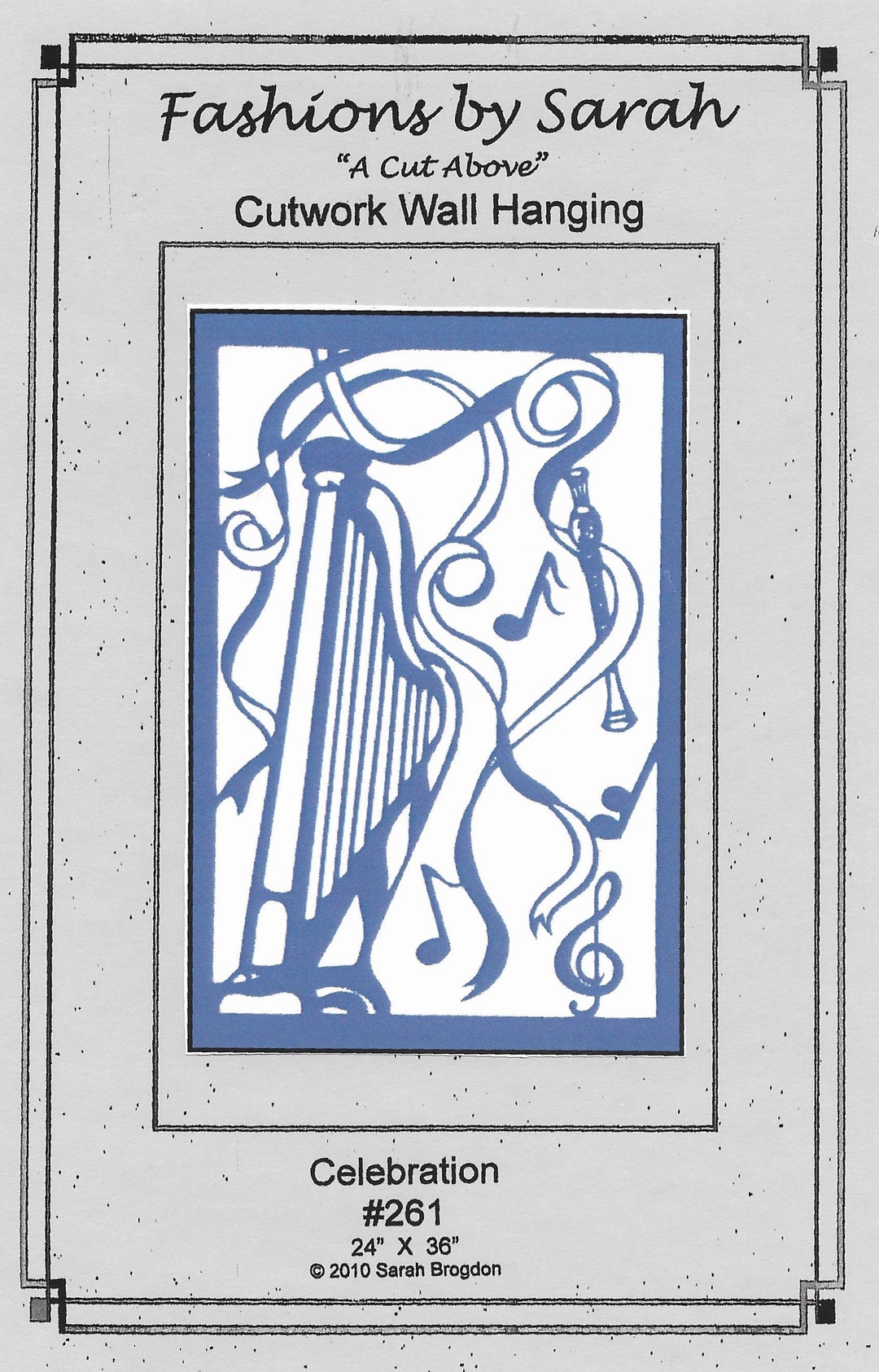 Celebration of Music Cutwork Wall Hanging Pattern, Music Church Banner ...