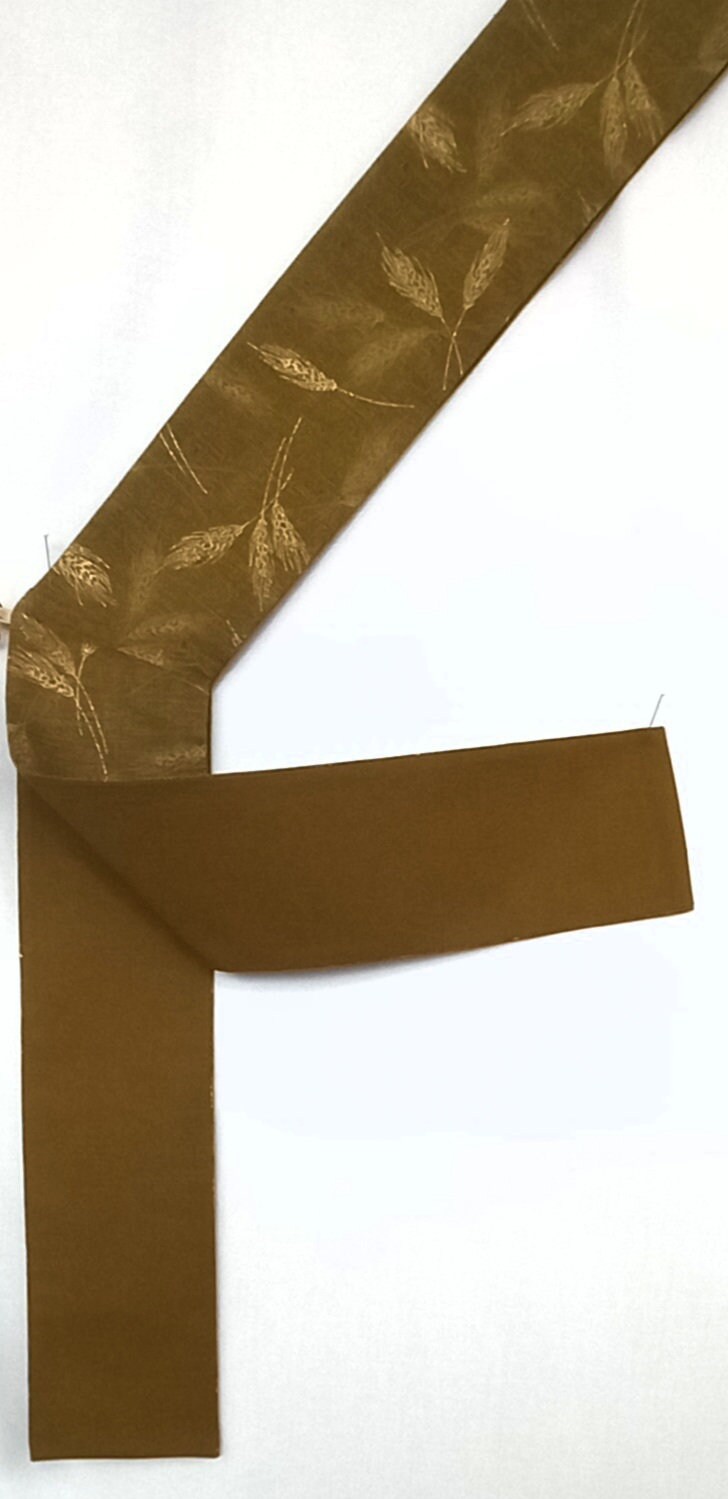 Deacon Clergy Stole, Shimmering Gold Wheat D89, on Olive Green ...