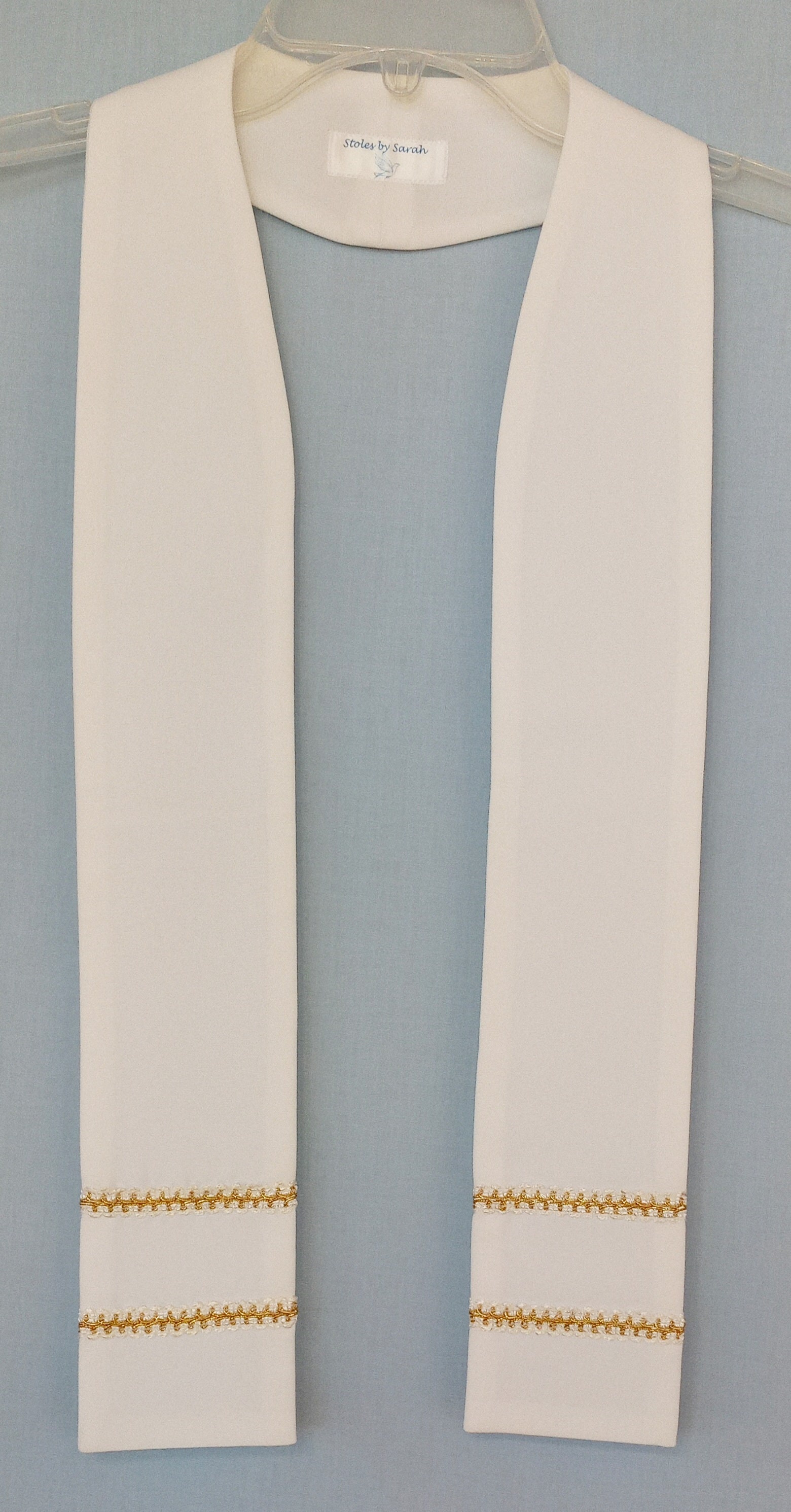 V-2 All White Visitation Stole, With Two Variations to Choose From ...