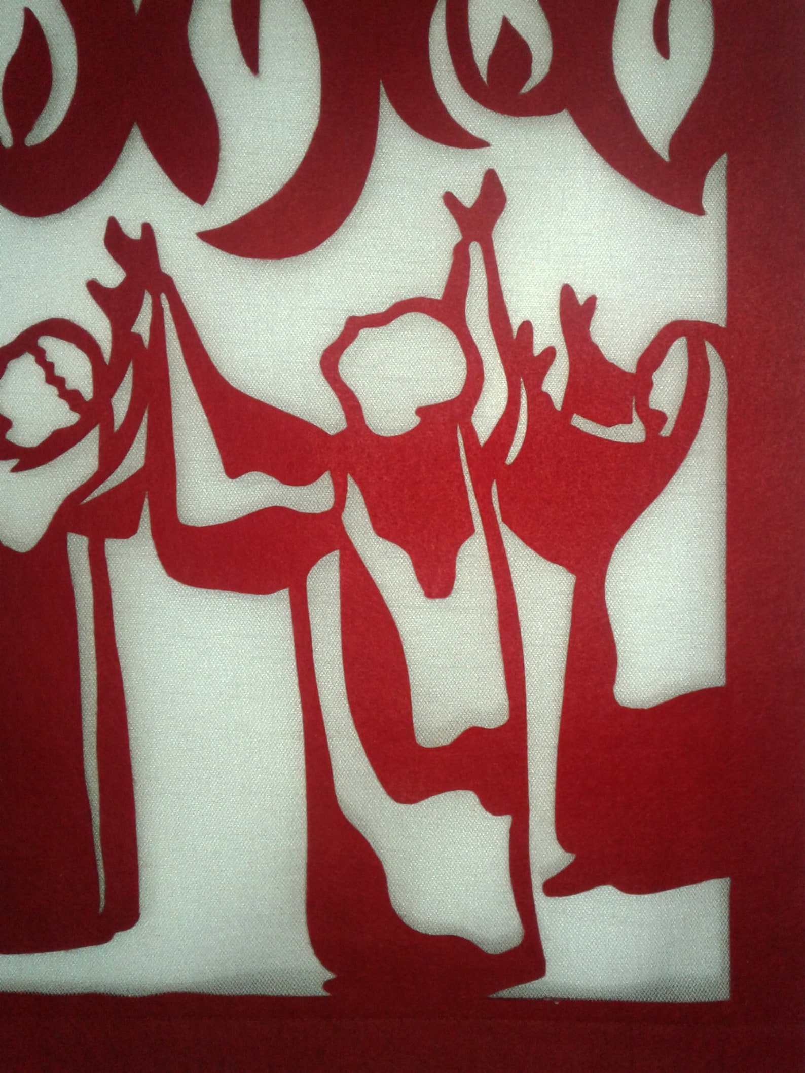 Pentecost is a Cutwork Wall Hanging Pattern, Christ's Ascension, Flames, Holy Spirit Dove, Felt ...