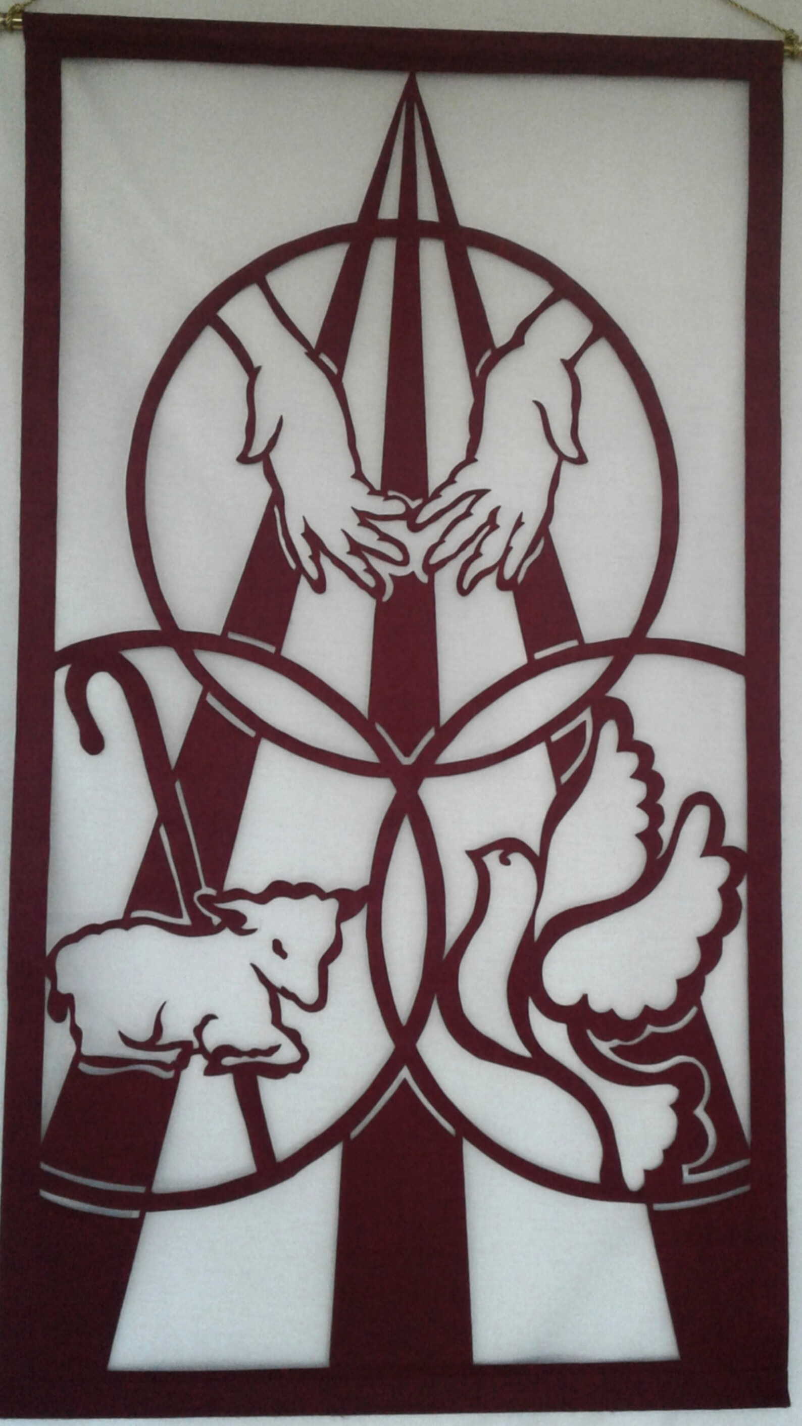 The Trinity Cutwork Wall Hanging Pattern, Trinity Sunday Banner, the ...