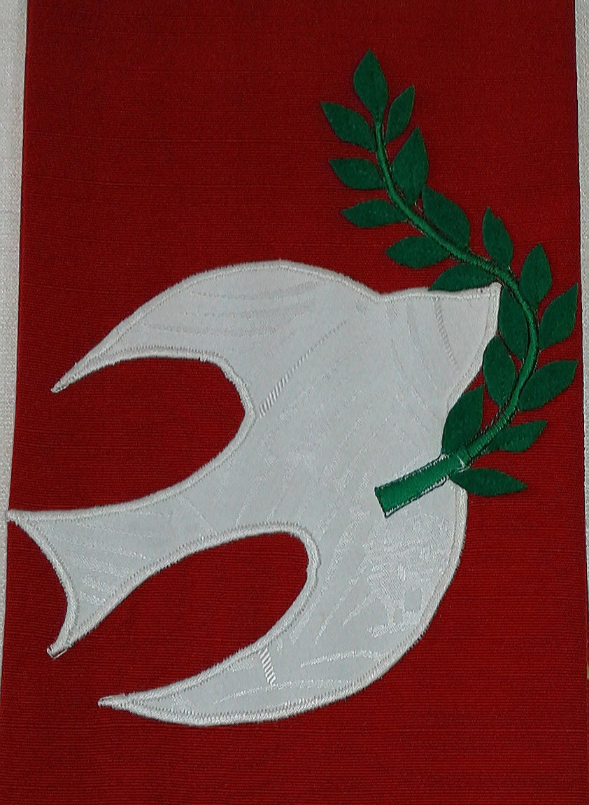 Small Symbols Applique Paper Pattern, Trinity Rings, Crosses, Dove ...