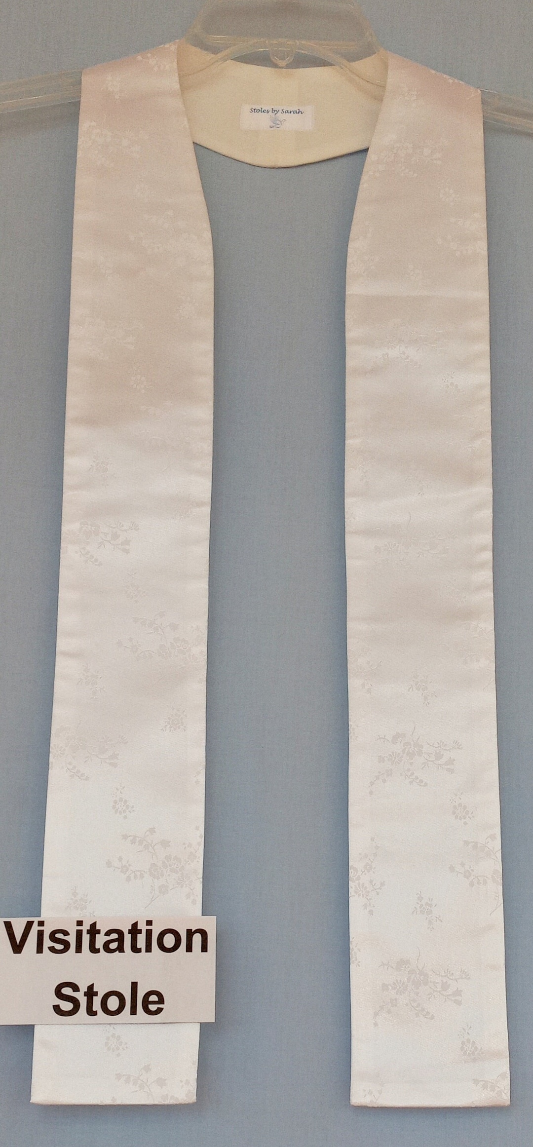 V-2 All White Visitation Stole, With Two Variations to Choose From ...