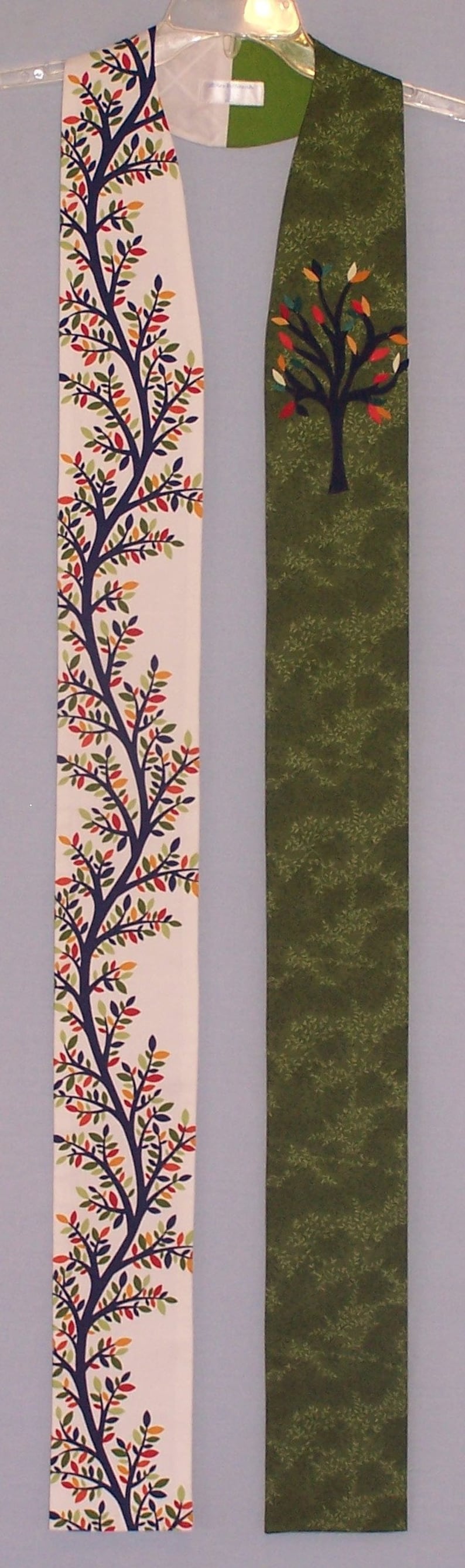 Ordinary Time Stole, Appliqued Tree on the Tree of Life Stole, Clergy ...