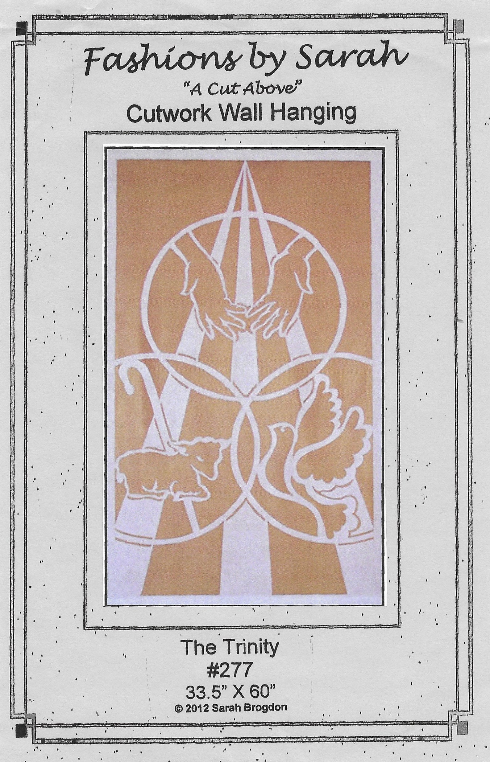 The Trinity Cutwork Wall Hanging Pattern, Trinity Sunday Banner, the ...