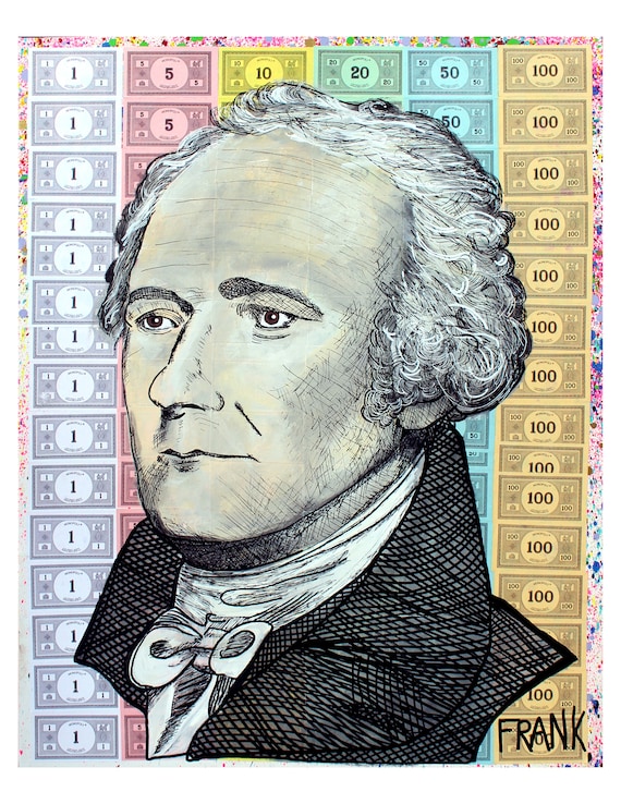 Alexander Hamilton Over Monopoly Money - Etsy