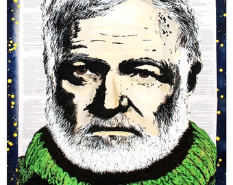 Ernest Hemingway Writing in a Tent Photo 8 X 10 Photo - Etsy