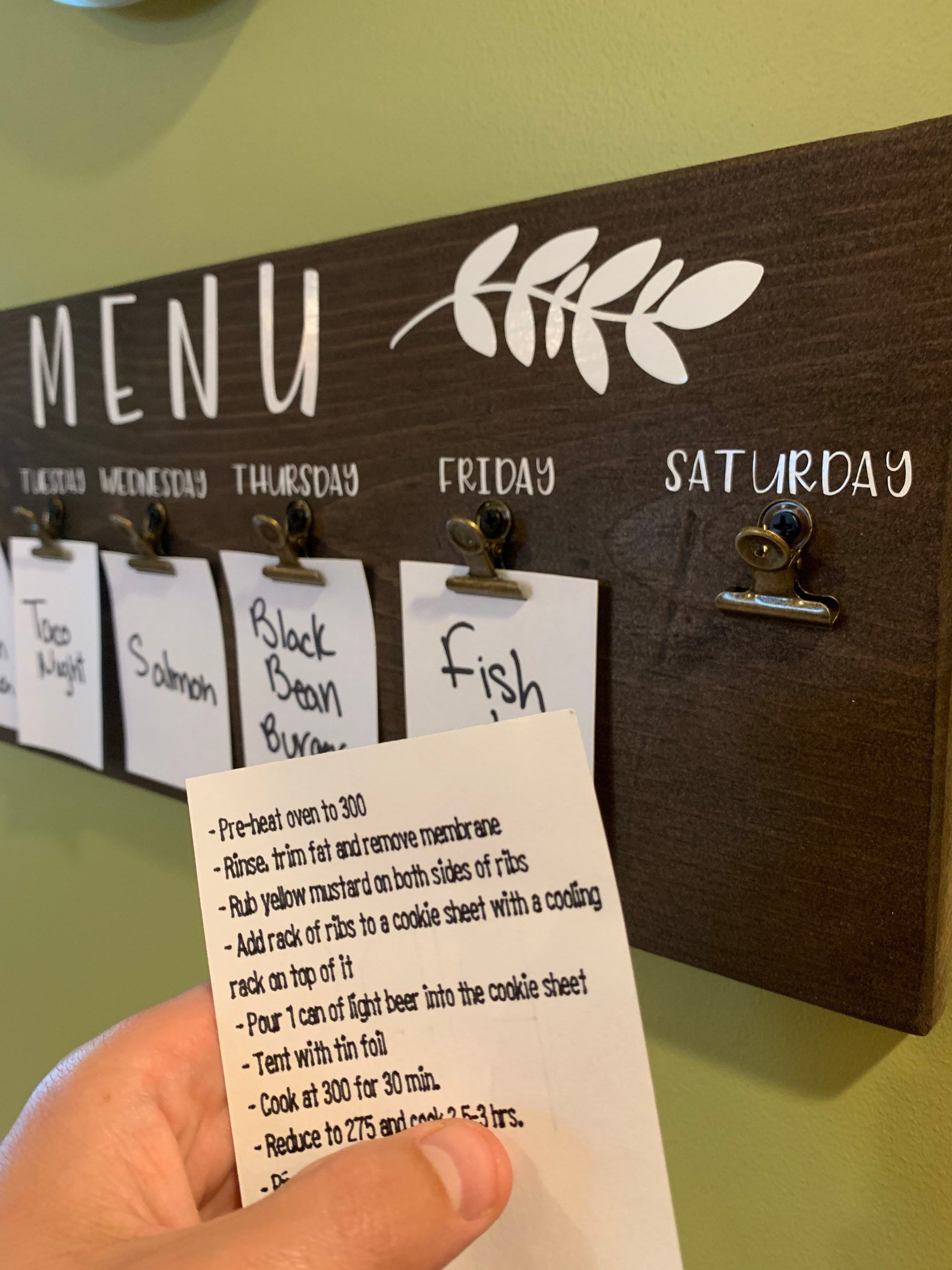 Menu Board ~ Kitchen Decor ~ Meal Planning - Etsy