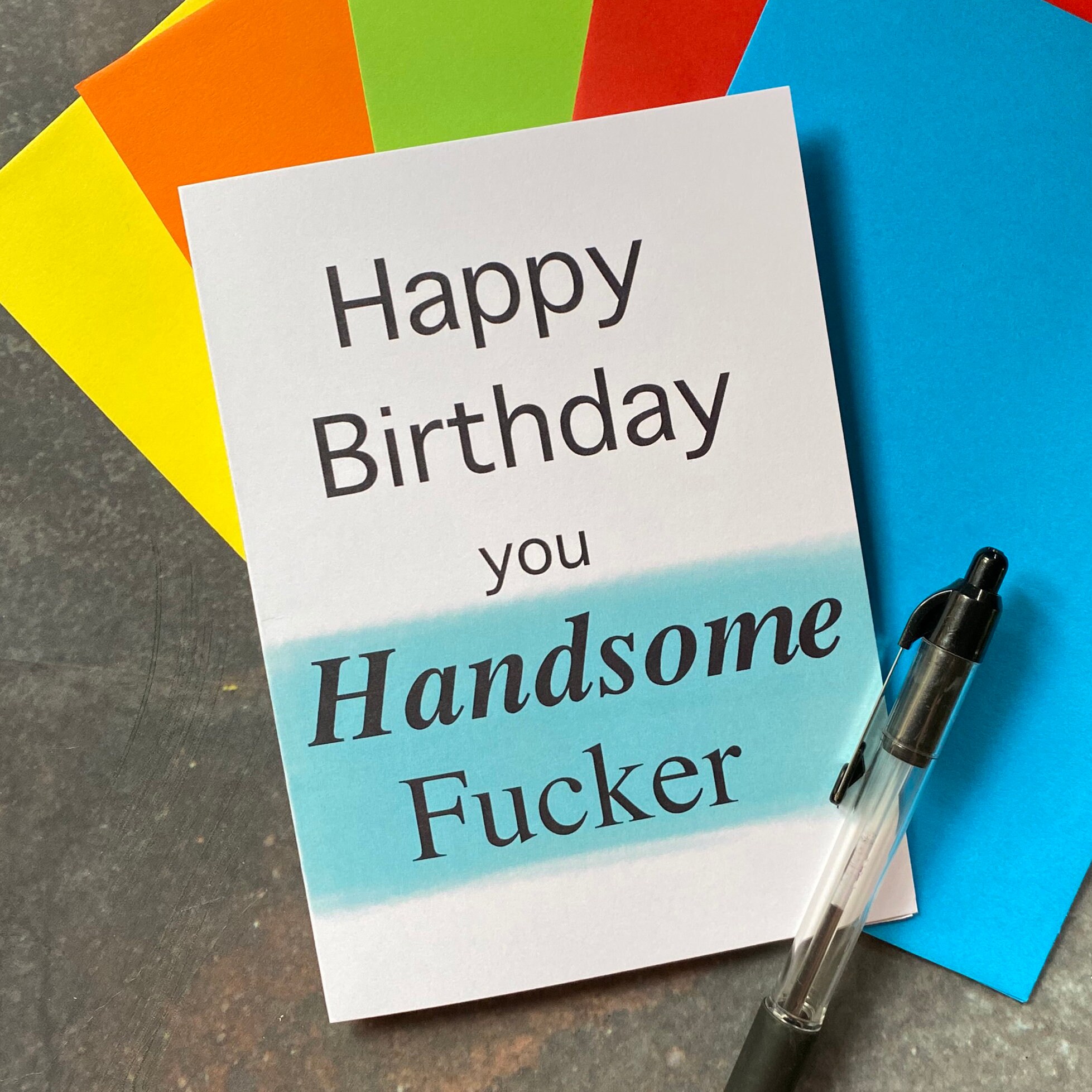 Pack of 5 Rude birthday cards - 5 adult birthday cards - male and ...