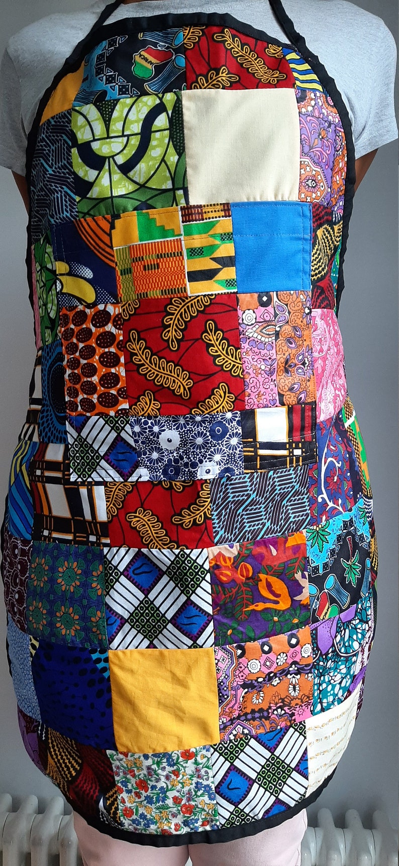 African Print Apron, Ankara Apron, Kitchen Apron, Patchwork Apron ...