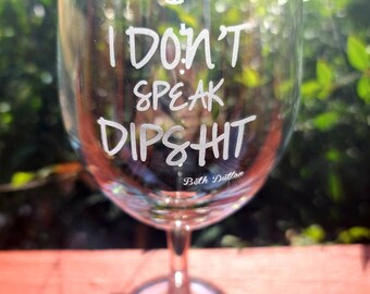 Beth Dutton Wine Glass | Etsy