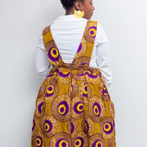 Ankara Pinafore Dress || Plus Size Inclusive Ankara Dress - Aba Design ...