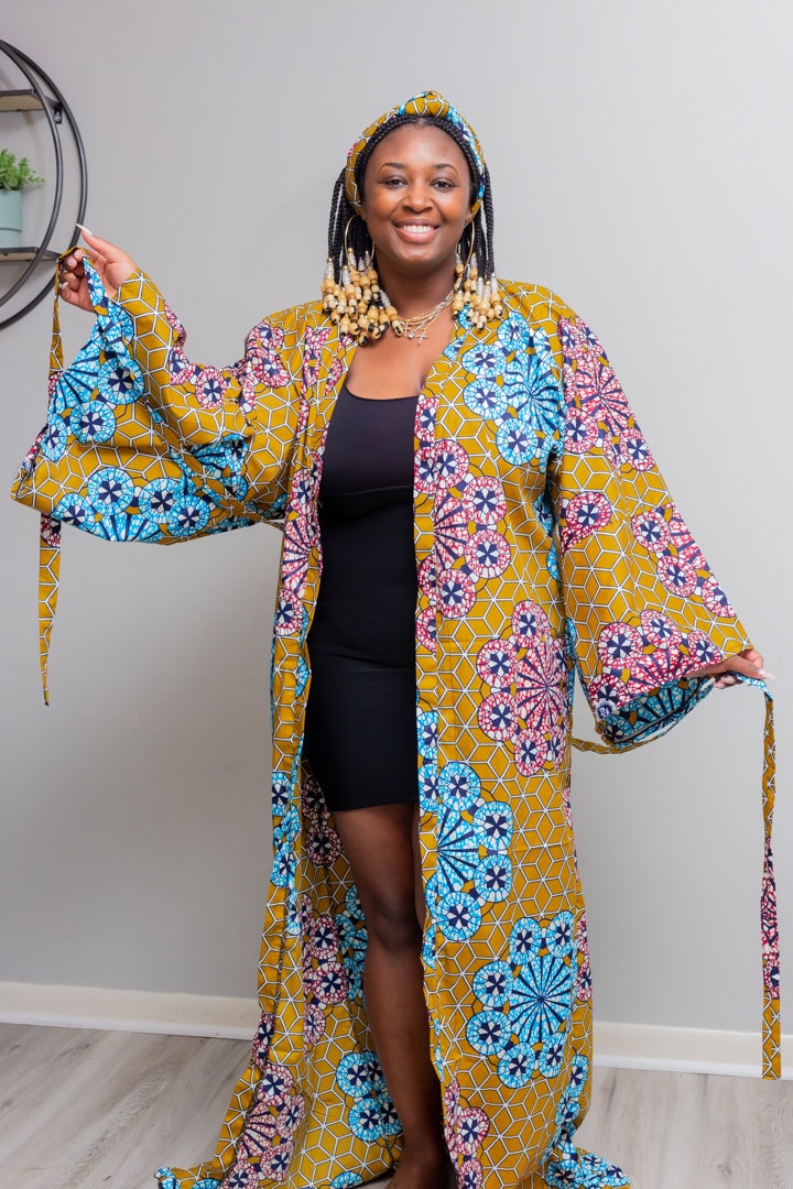 Oversized Ankara Kimono Duster Plus Size African Print | Etsy