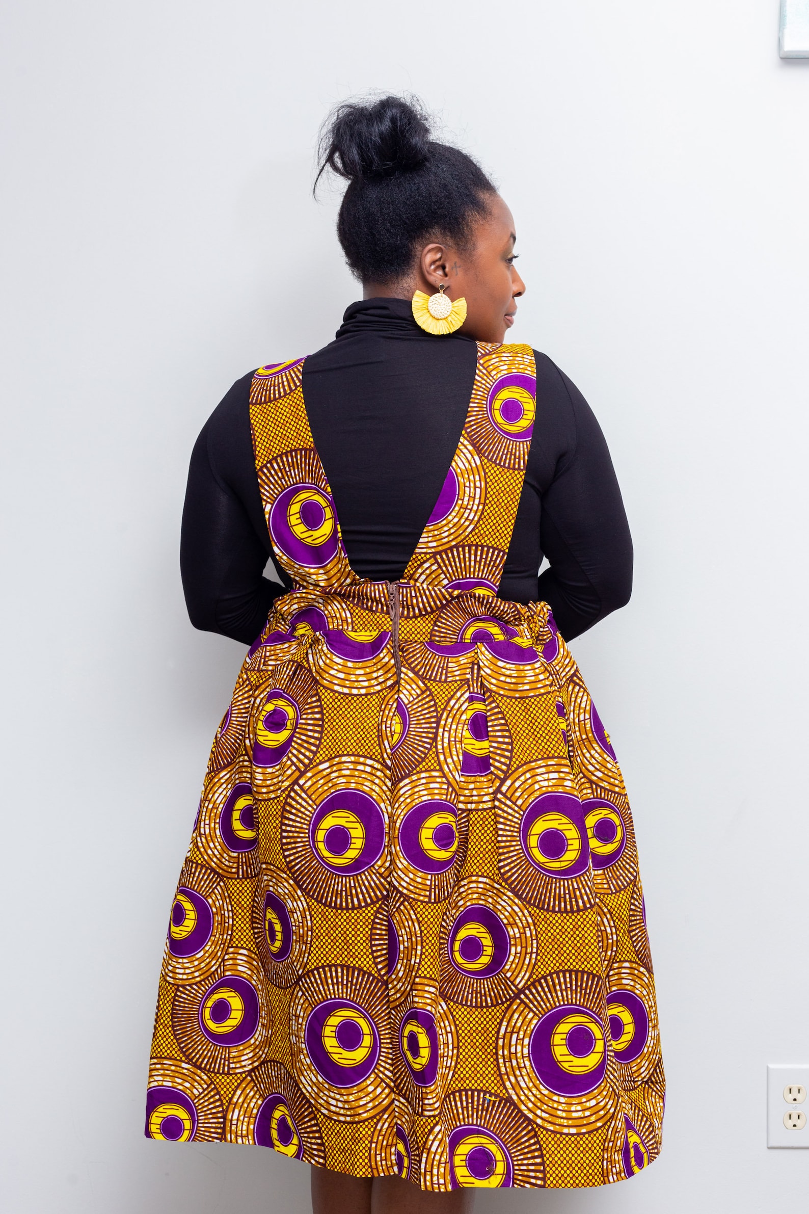 Ankara Pinafore Dress Plus Size Inclusive Ankara Dress - Etsy