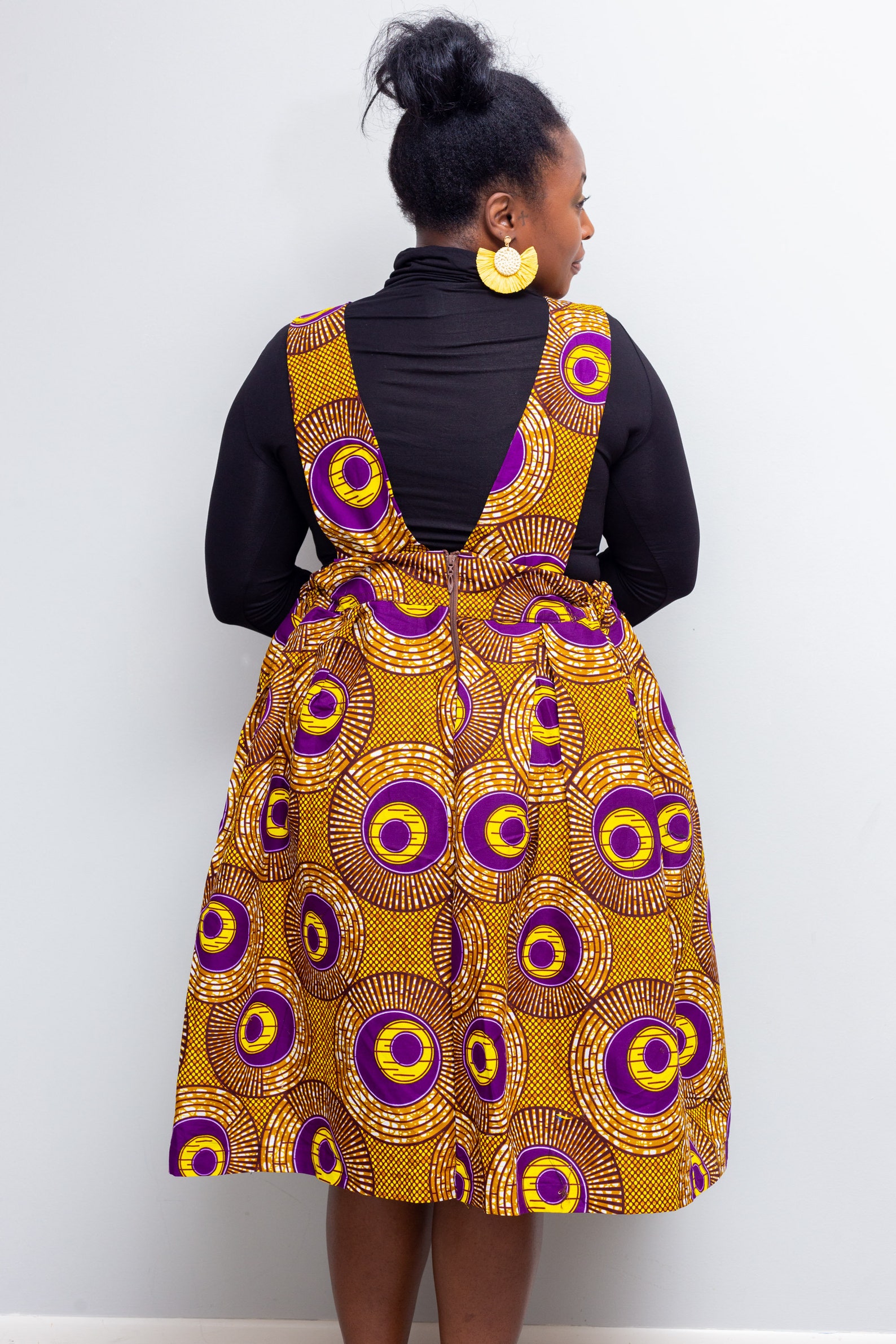 Ankara Pinafore Dress Plus Size Inclusive Ankara Dress - Etsy