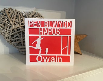 Welsh Rugby Birthday Card | Etsy UK