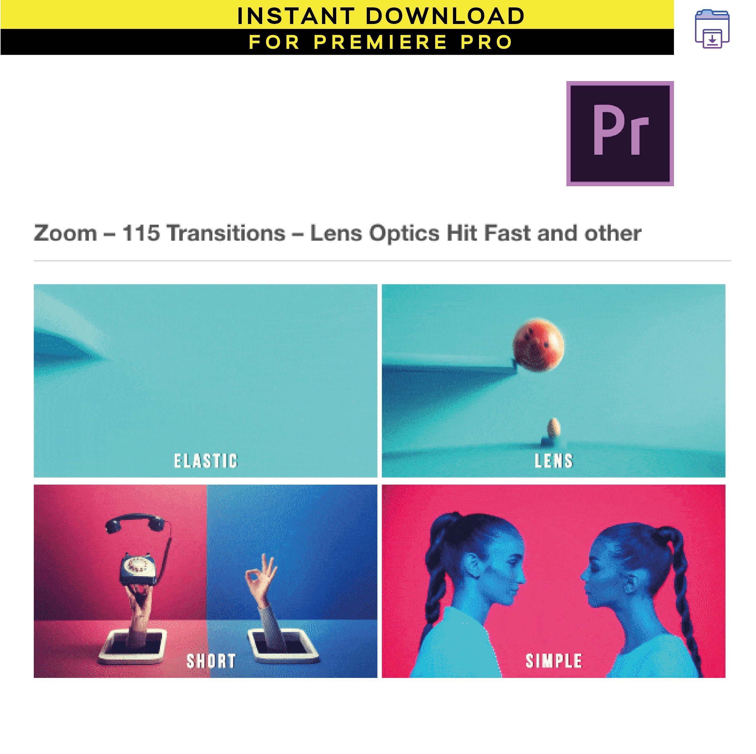 1400 Modern Drag and Drop Transitions Designed for Premiere Pro ...