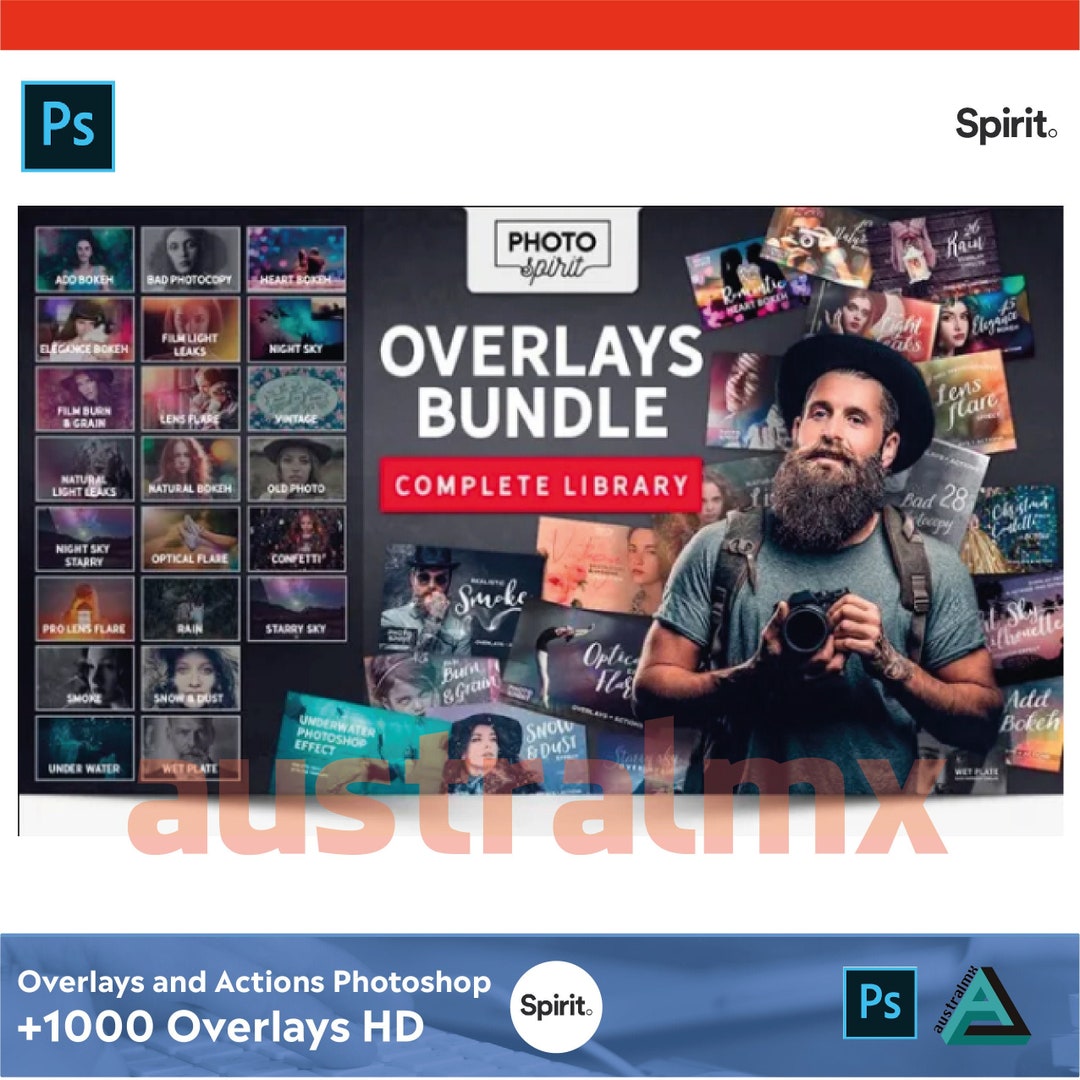1000+ Premium Photoshop HD Overlays and Actions - Etsy