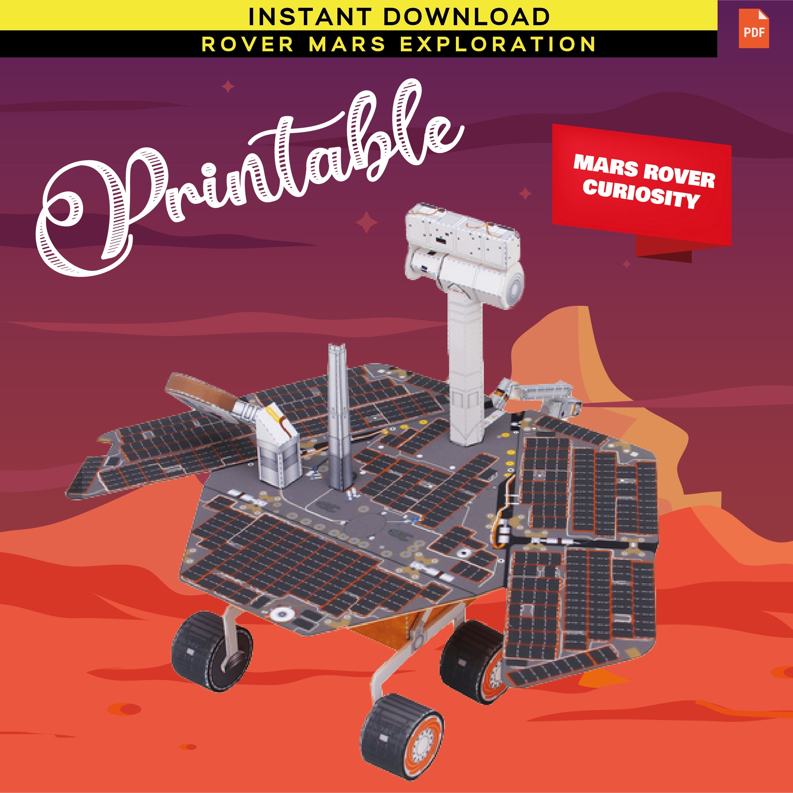 Mars Rover Papercraft