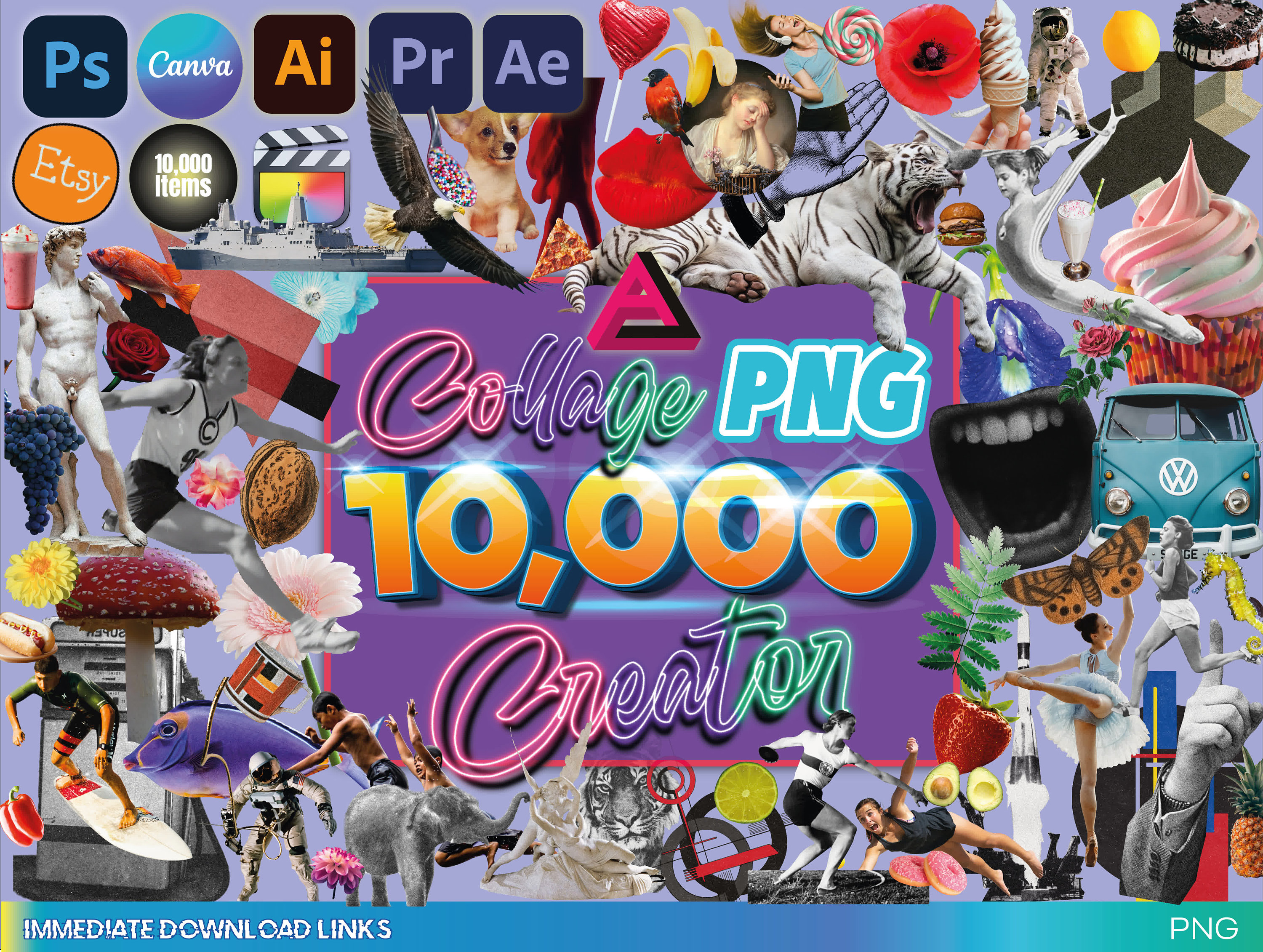 Collage Creator Collection +10,000 PNG Images in High Resolution, Use ...