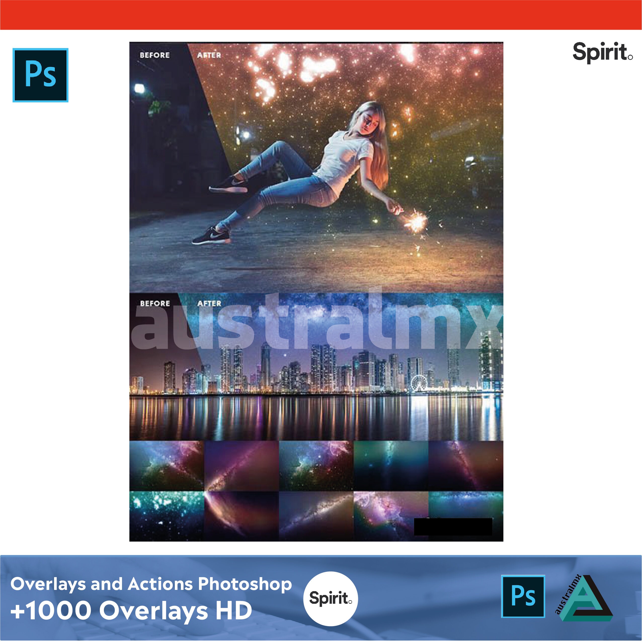 1000+ Premium Photoshop HD Overlays and Actions - Etsy
