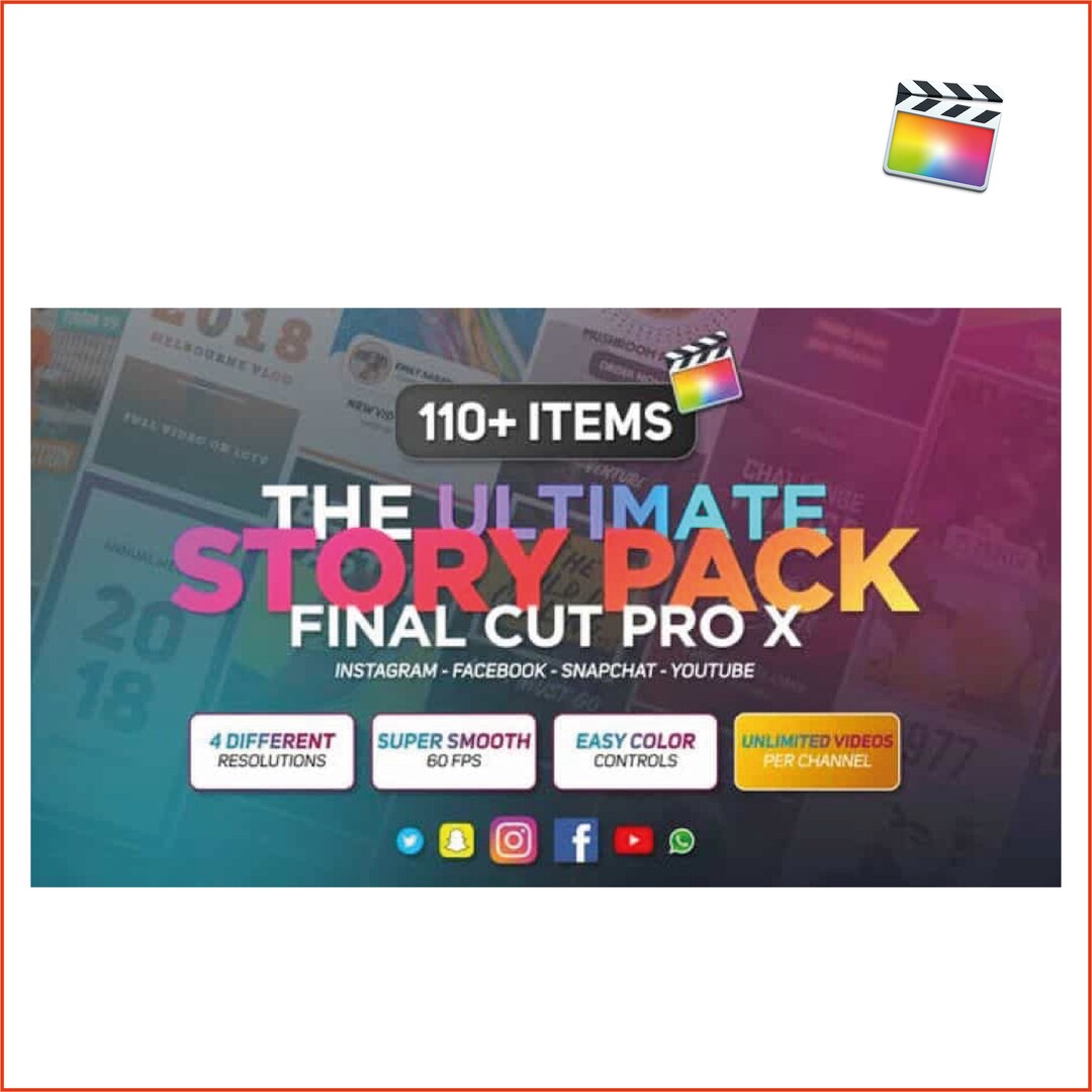 The Ultimate Story Pack - Final Cut Pro X & Apple Motion +110 Items - Etsy