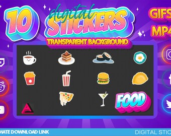Animated Cartoon-style Digital Stickers of Meme in GIFS and in MP4 With ...