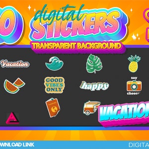100 Animated Cartoon-style Digital Stickers of in GIFS and in MP4 With ...