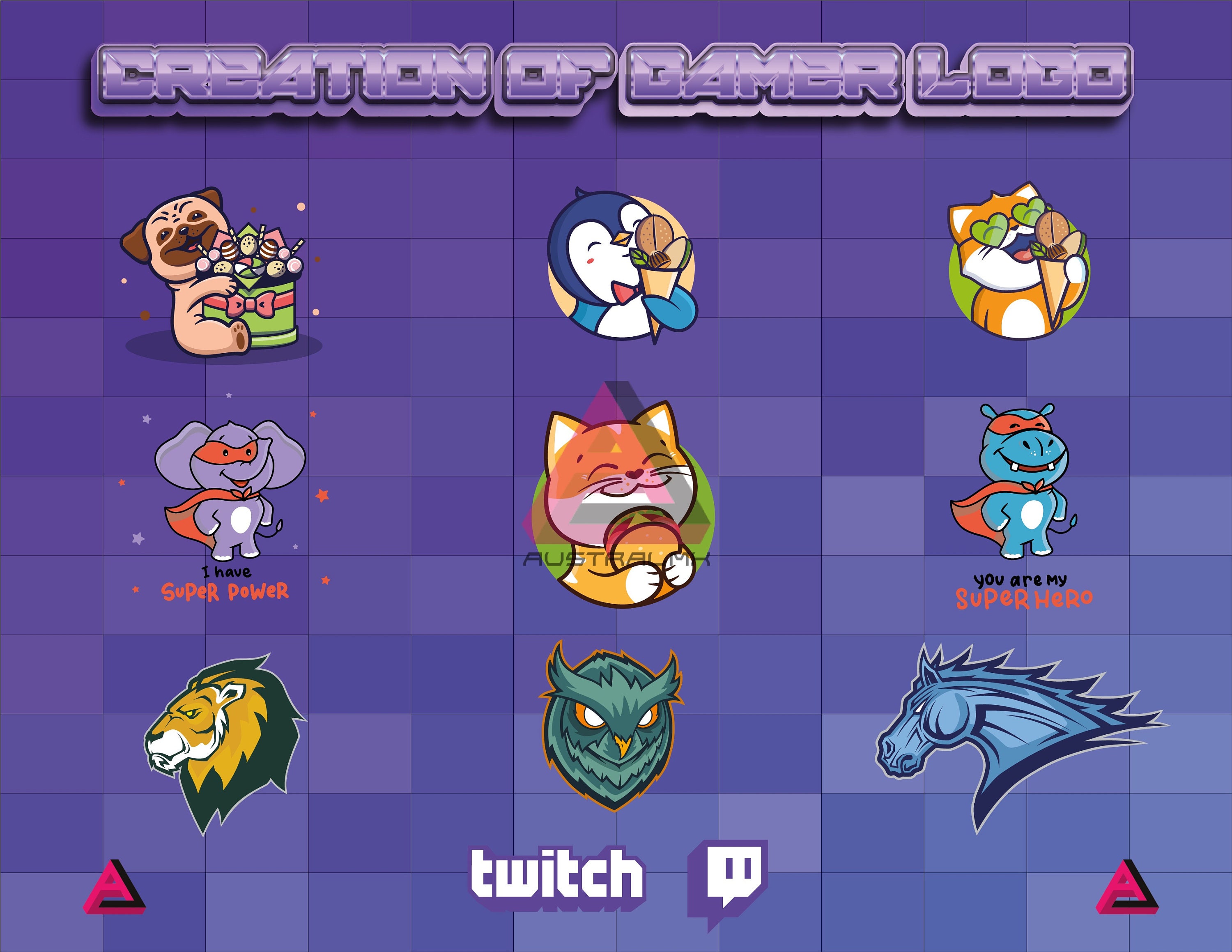 I Will Design Your Twitch, Gaming, Esports, Sports Mascot Logo. Custom ...