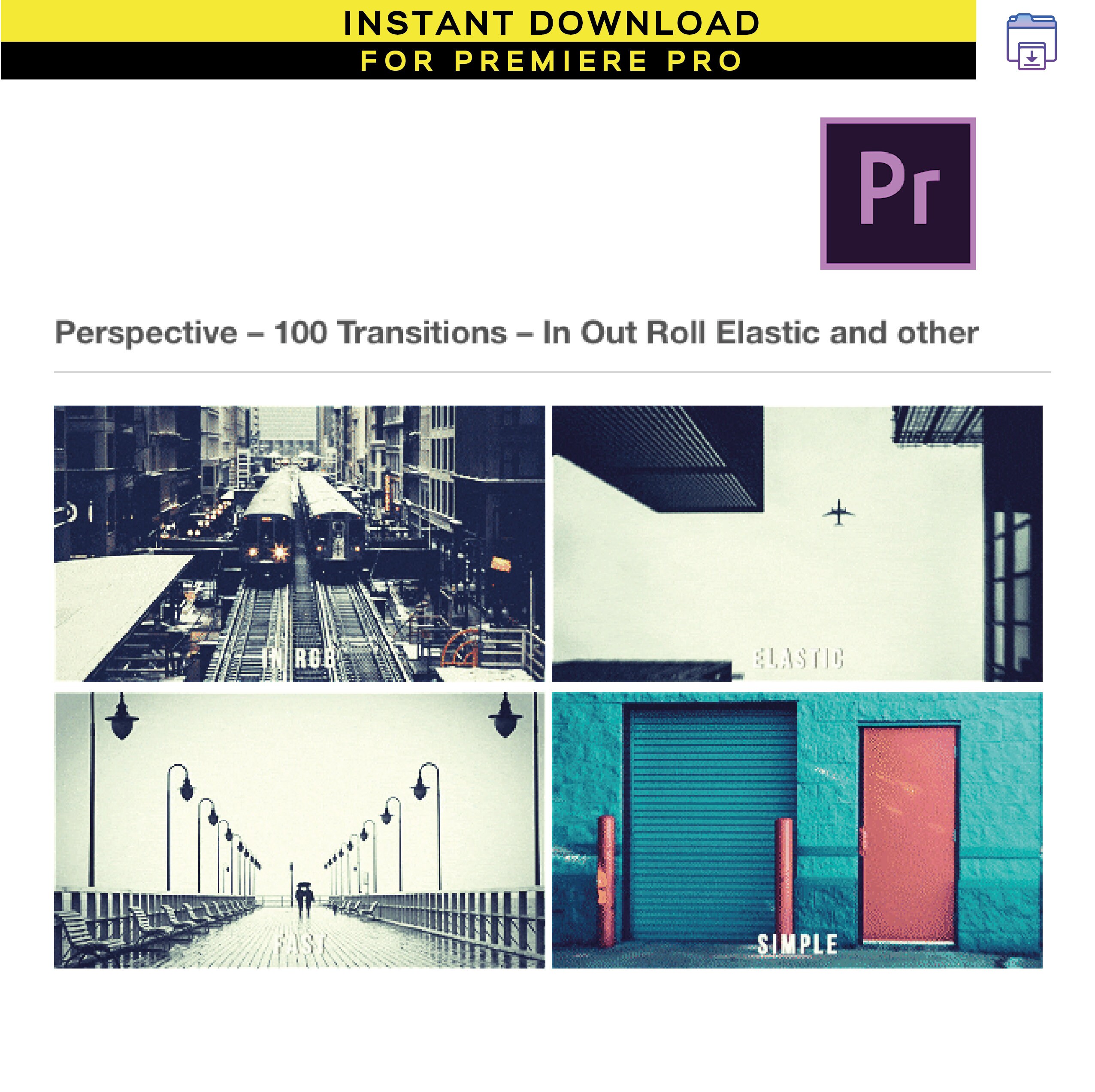 1400 Modern Drag and Drop Transitions Designed for Premiere Pro ...