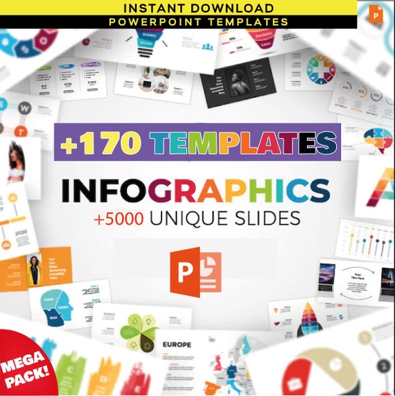 170 fully editable PowerPoint templates over 5000 slides | Etsy