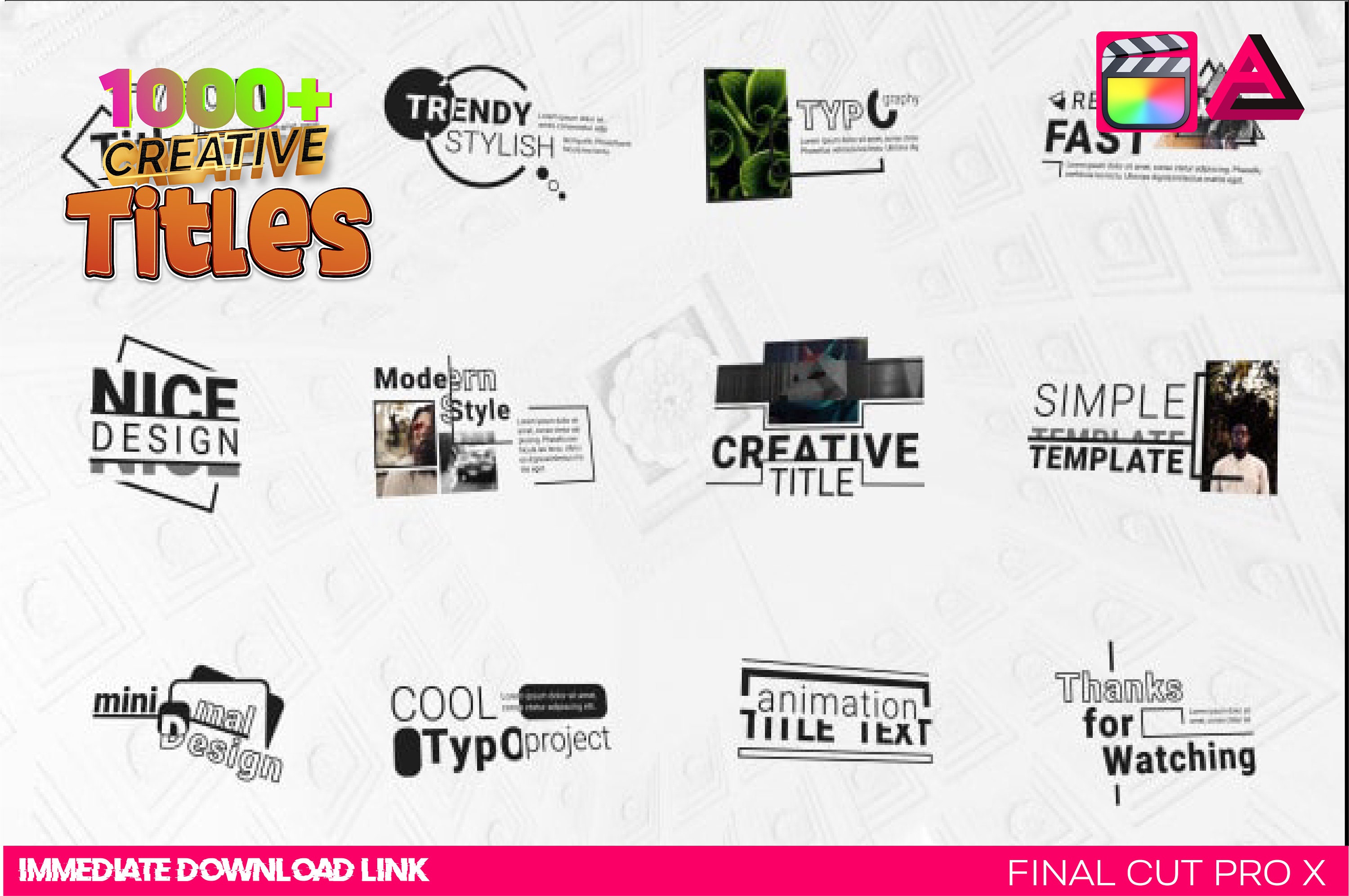 More Than a 1000 Creative and Animated Titles to Edit in Final Cut Pro ...