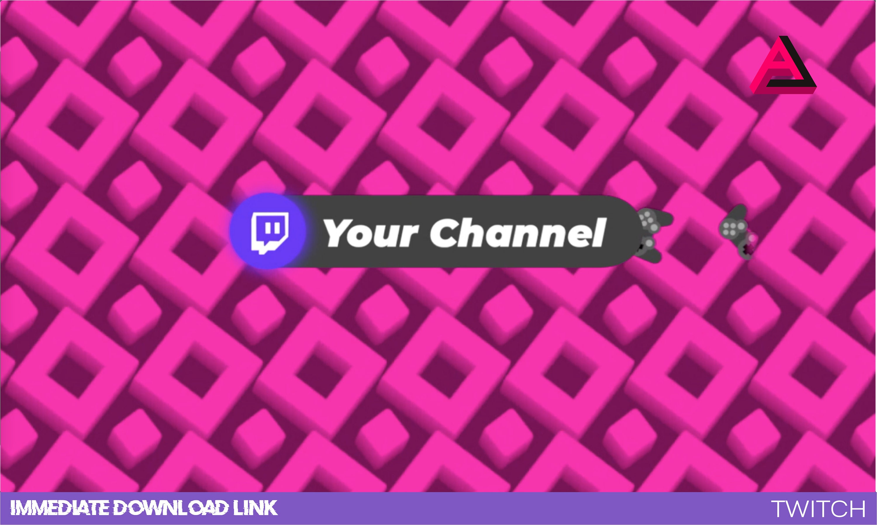 Four Animated Buttons for Twitch. Twitch Animated Follow - Etsy