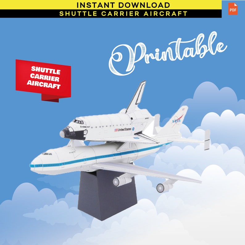 Shuttle Carrier Aircraft, Make Space Figure Paper, Papercraft 3D ...
