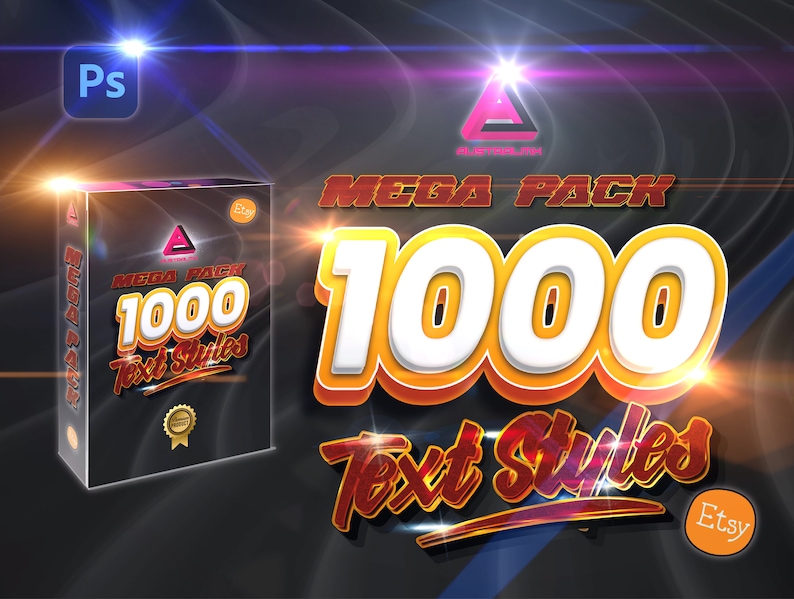 1000+ Premium Photoshop Texts & Styles Effects, Editable, Works in Any ...
