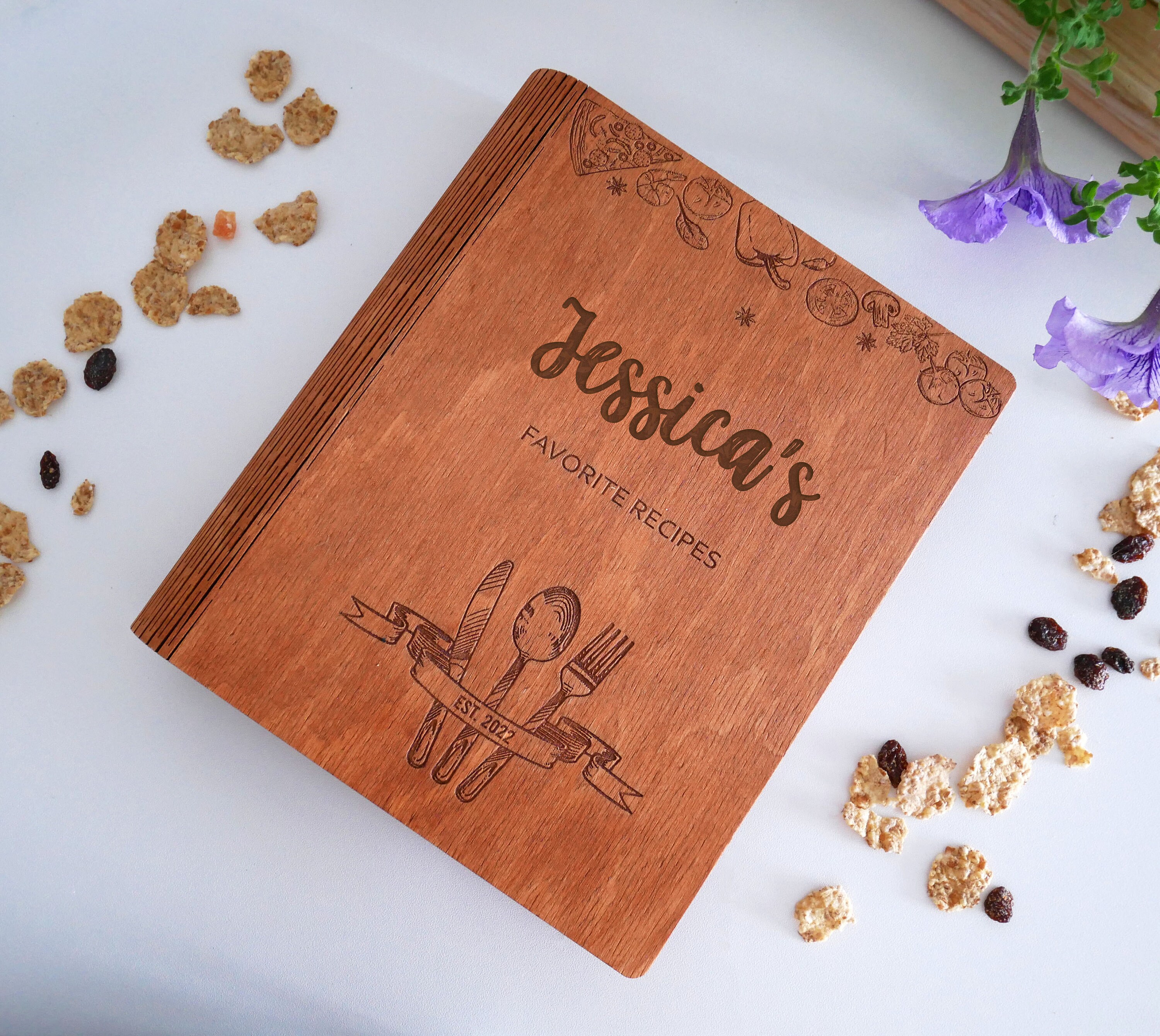 Recipe Binder Personalized Recipe Book Personalized Gifts | Etsy