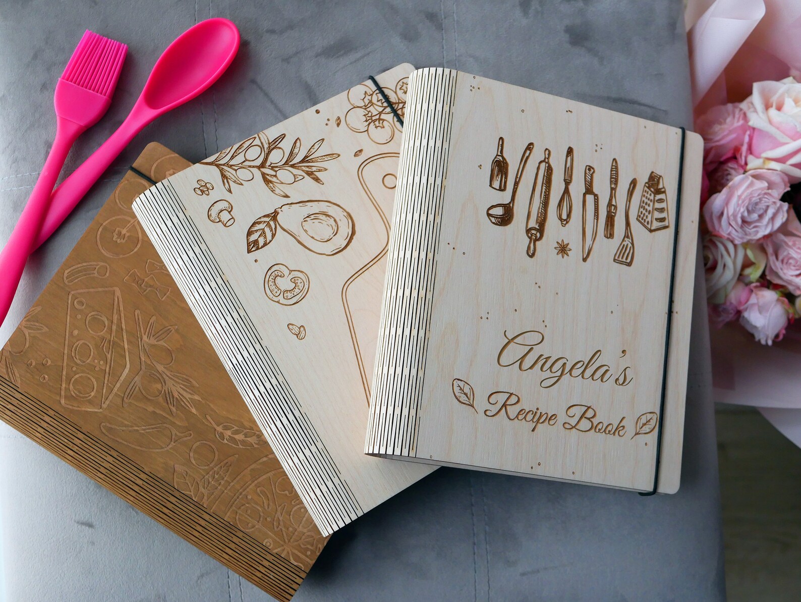 Personalized Recipe Book Binder Journal Mothers Day Gift | Etsy